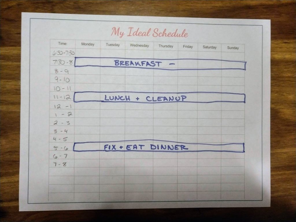 Weekly Schedule Printable + 3 Steps for a Successful Plan